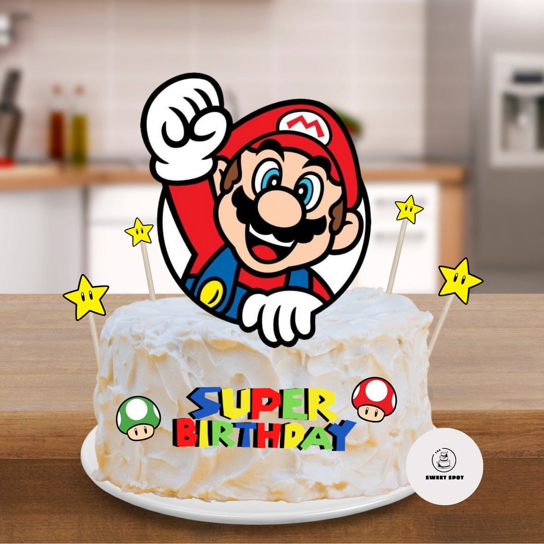 Printable Video Game Inspired Cake & Cupcake Topper-digital Download ...