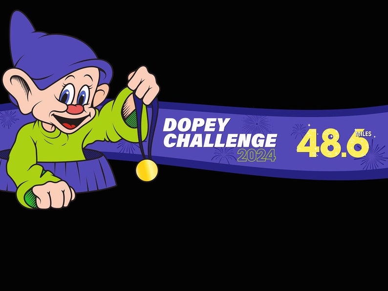 2024 Dopey Challenge Shadowbox - Etsy