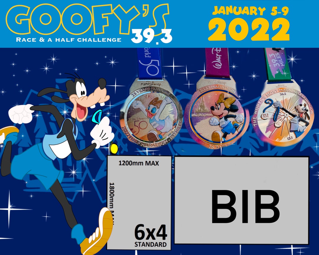 Rundisney Goofy 2022 Shadowbox Display - Etsy