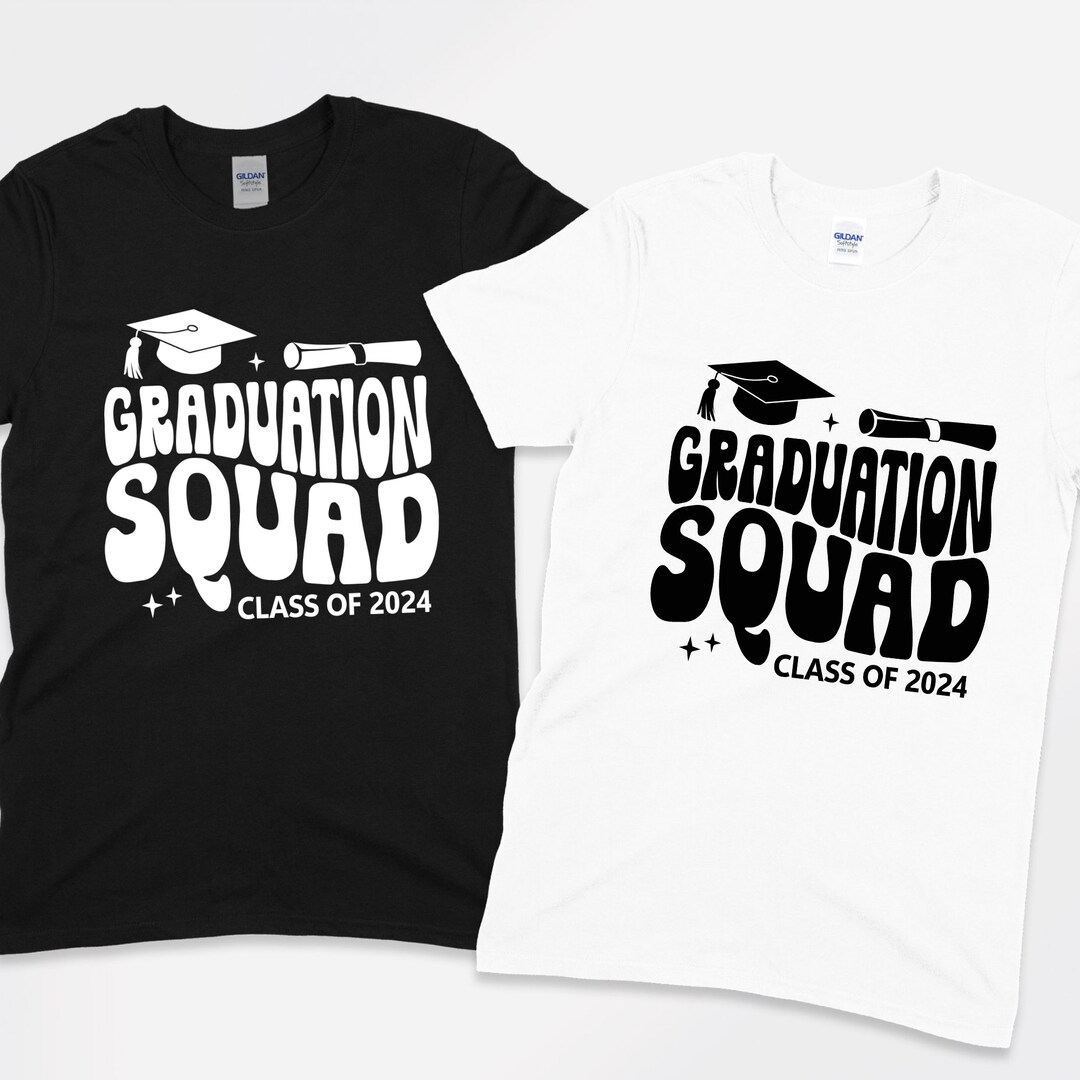 Graduation Squad 2024 Tshirts, Graduation Crew Shirts, Senior 2024 ...