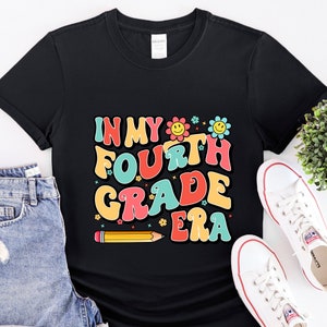 In My Fourth Grade Era Shirt, 4th Grader Girl Kid Outfit, First Day of ...