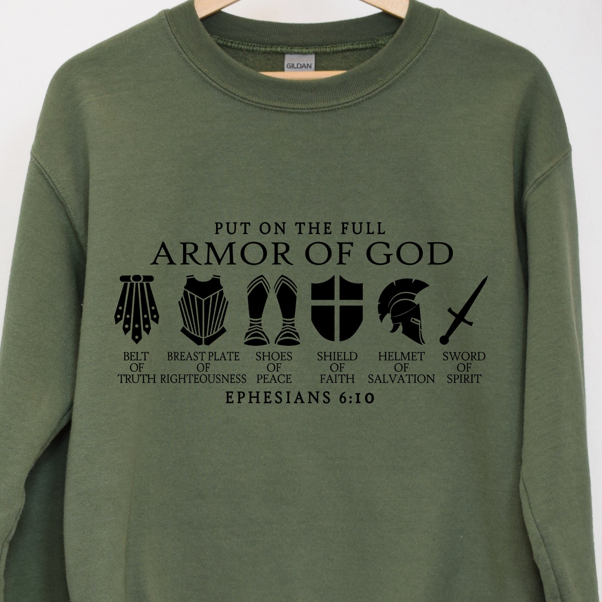 Put on the Full Armor of God Shirt, Catholic Shirt, Christian Shirts ...