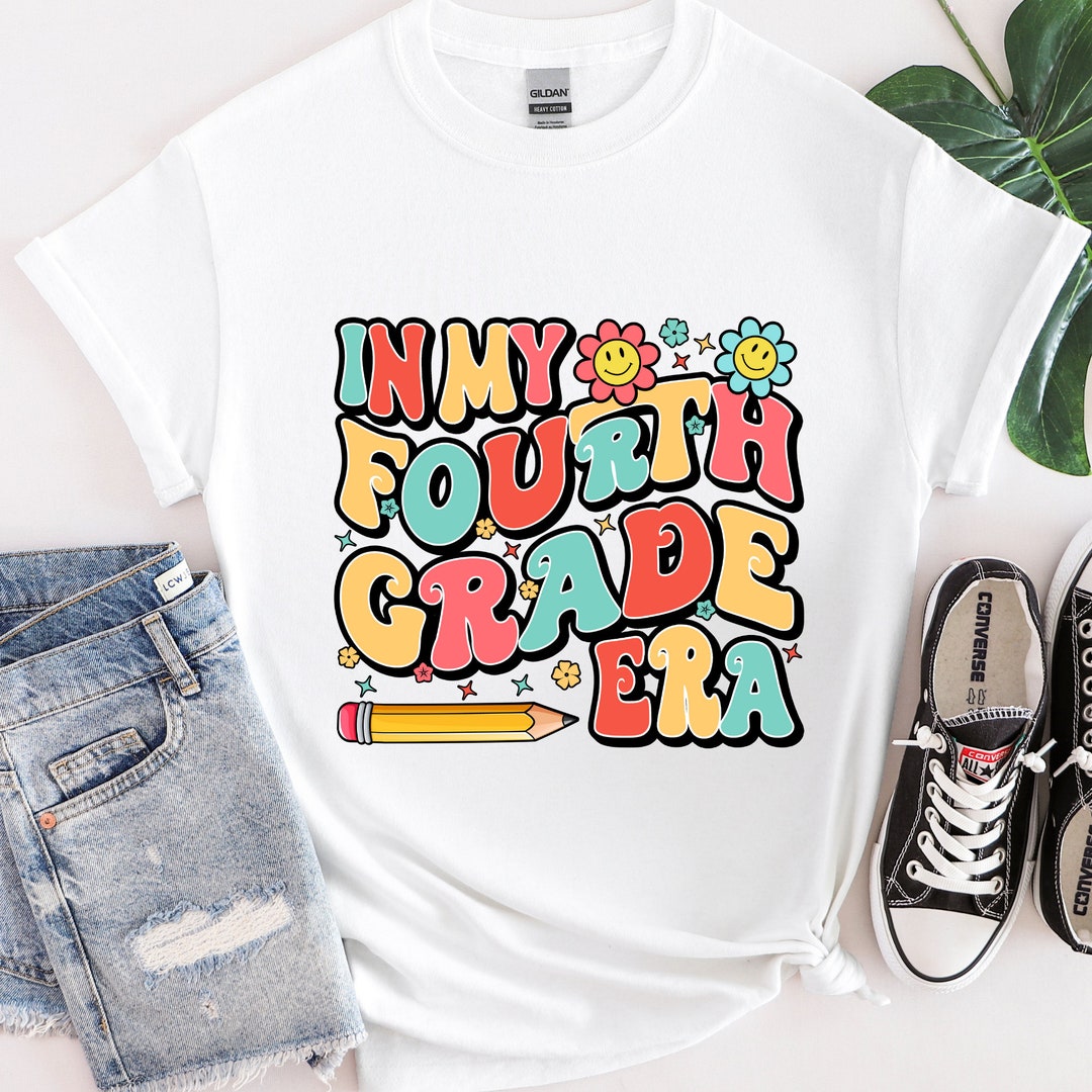 In My Fourth Grade Era Shirt, 4th Grader Girl Kid Outfit, First Day of ...