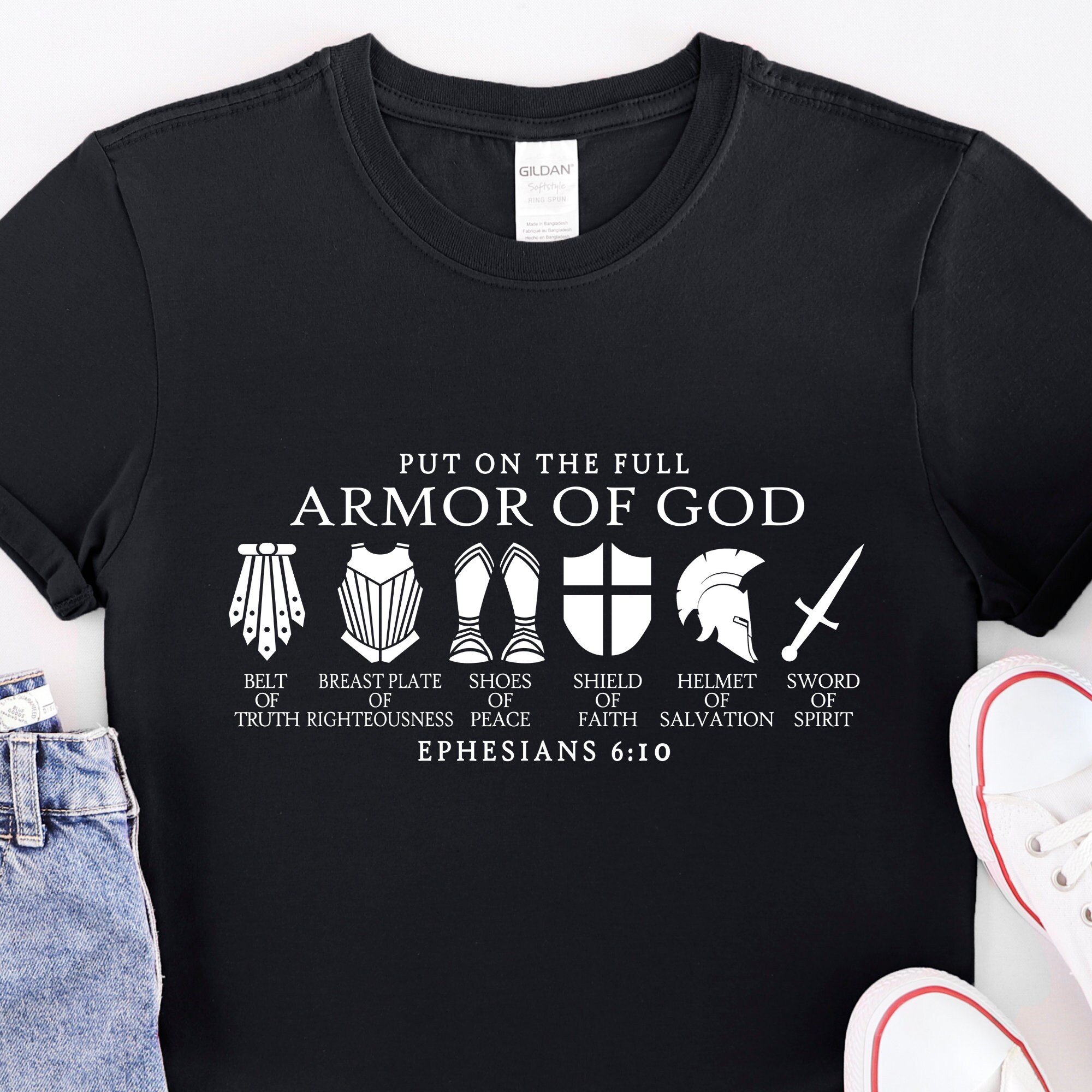 Put on the Full Armor of God Shirt, Catholic Shirt, Christian Shirts ...