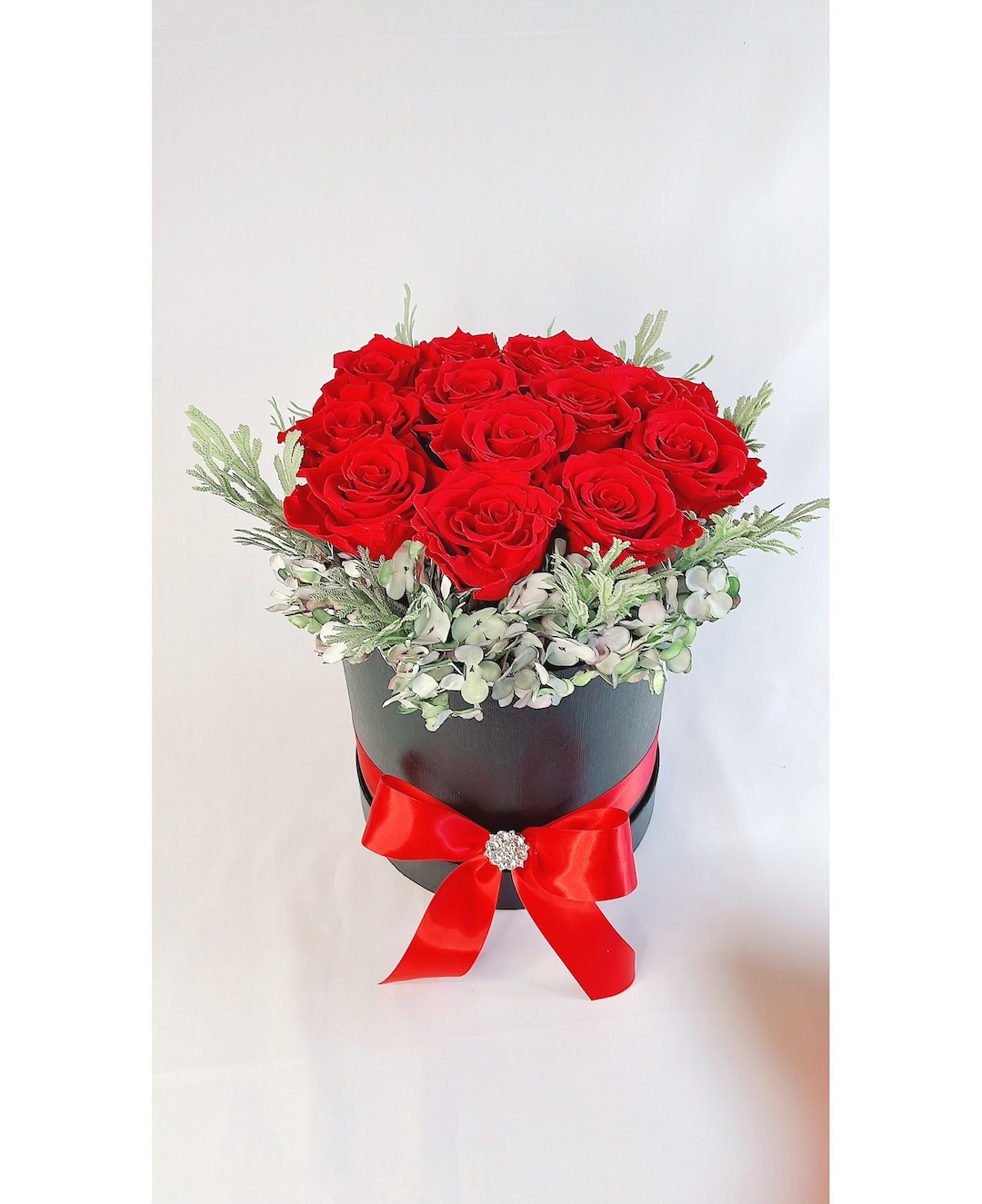 Red Preserved Roses Eternal Roses Forever Roses Home Decor Box of ...