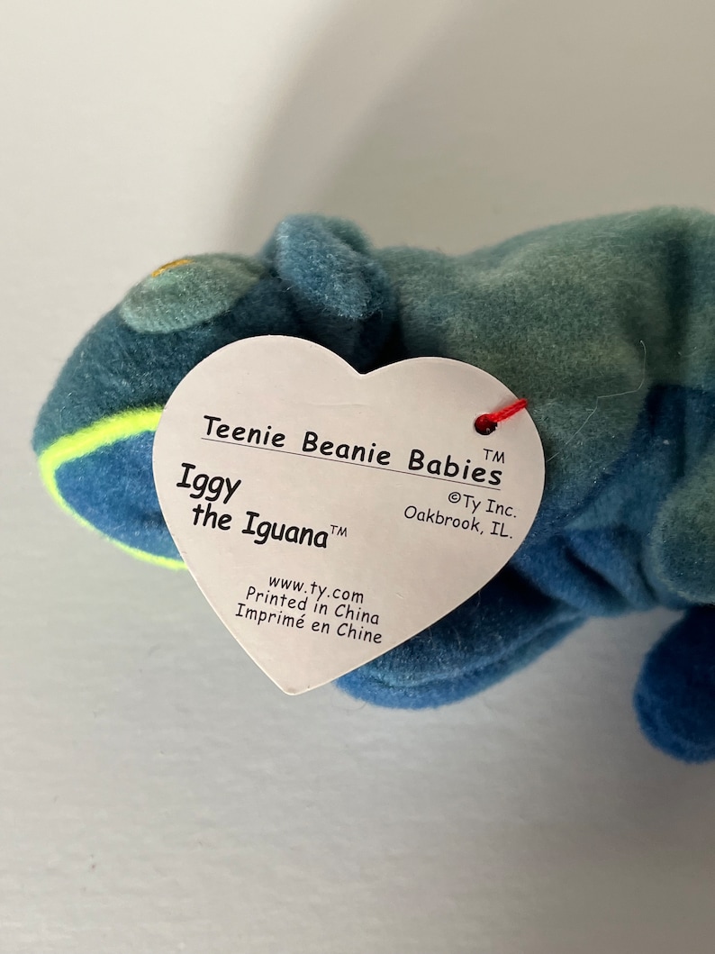 Iggy the Iguana | RARE Teenie Beanie Baby - Etsy