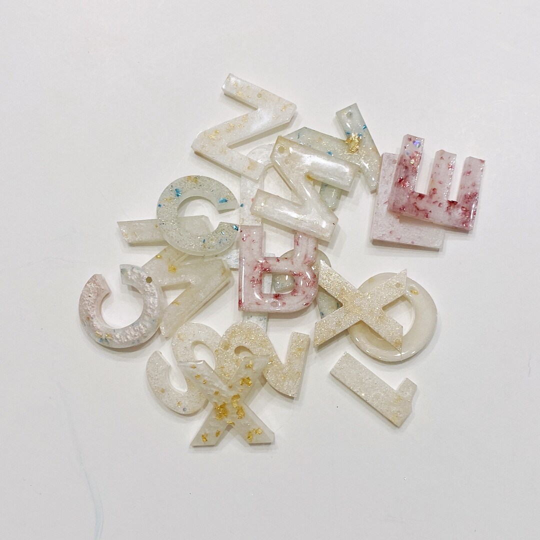 Not Quite White Alphabet Epoxy Keychains - Etsy