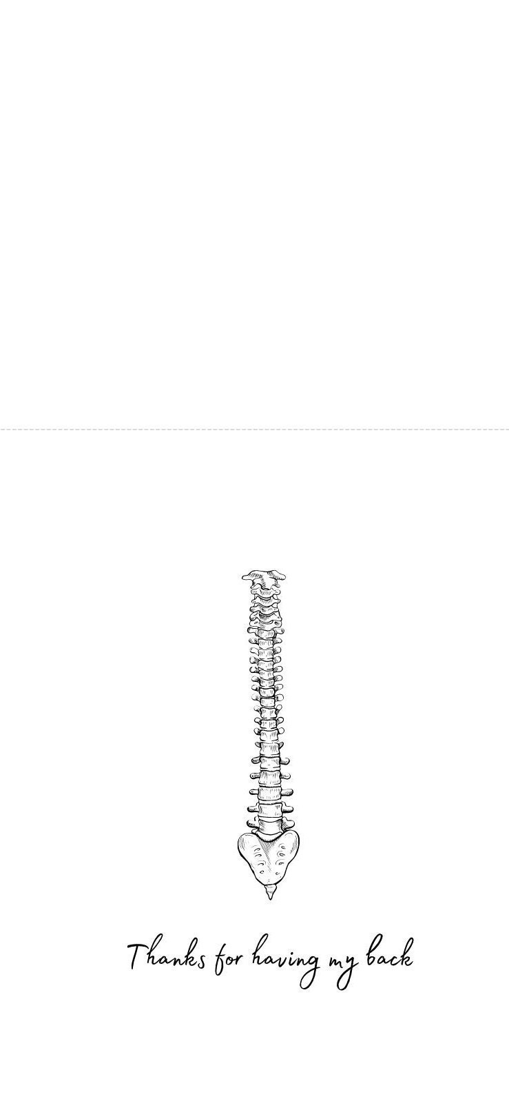 Thanks for Having My Back, Digital Card - Etsy