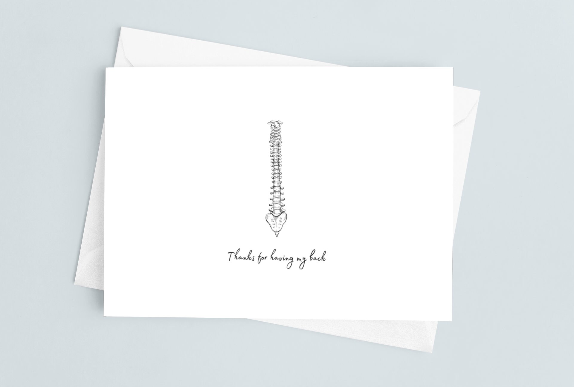 Thanks for Having My Back, Digital Card - Etsy