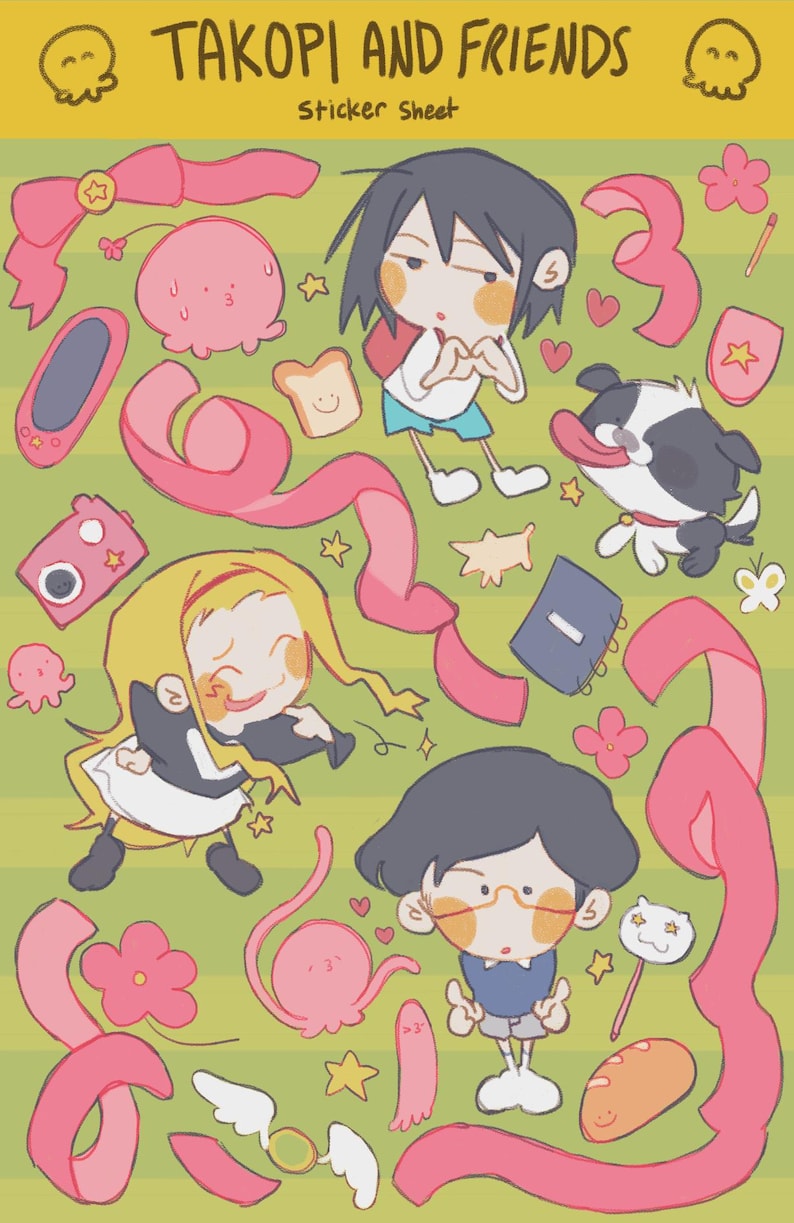 Takopis Original Sin Sticker Sheet - Etsy