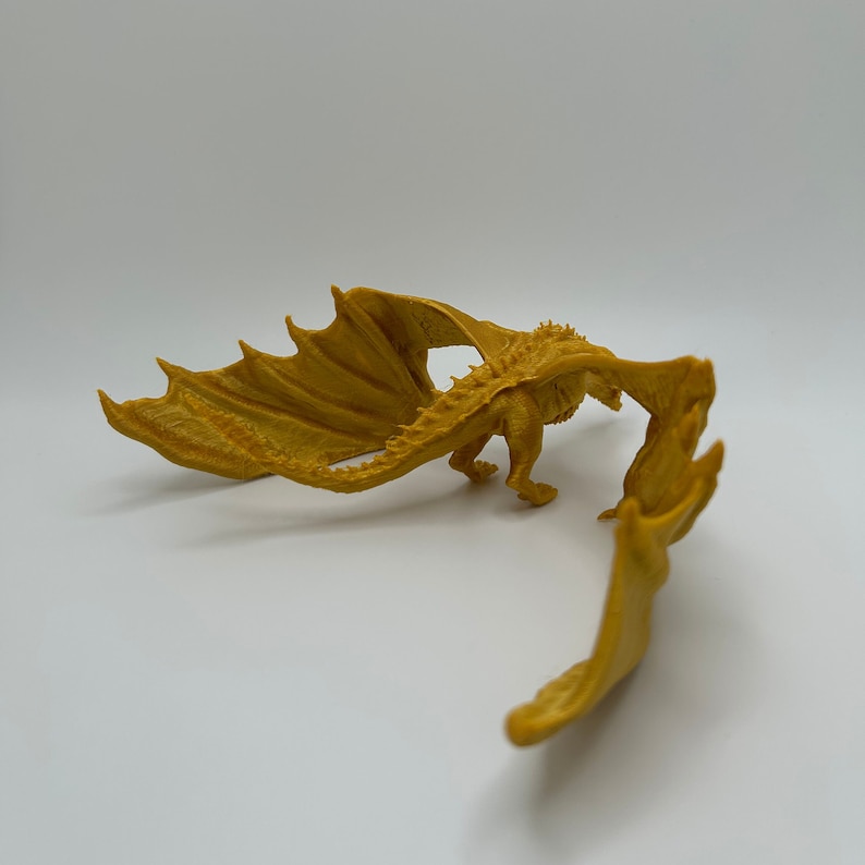 Custom 3D Printed Dragon Figurine Drogon Viserion - Etsy