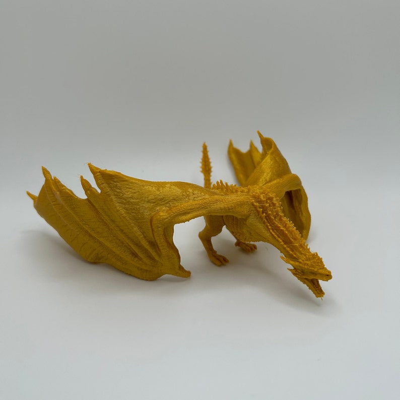 Custom 3D Printed Dragon Figurine Drogon Viserion - Etsy
