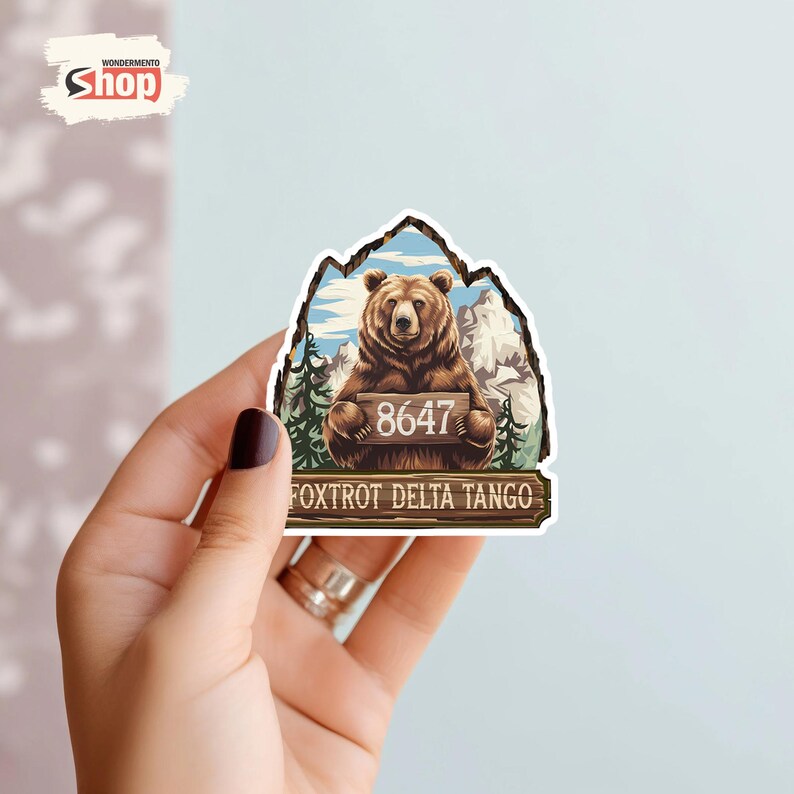 Foxtrot Delta Tango 8647 Bear Sticker – Political Anti Trump Sticker ...