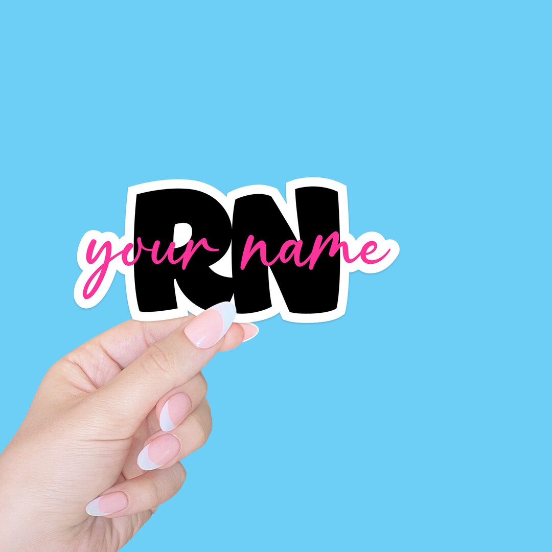 Personalized RN Sticker/registered Nurse Sticker/gift for Nurse/best ...