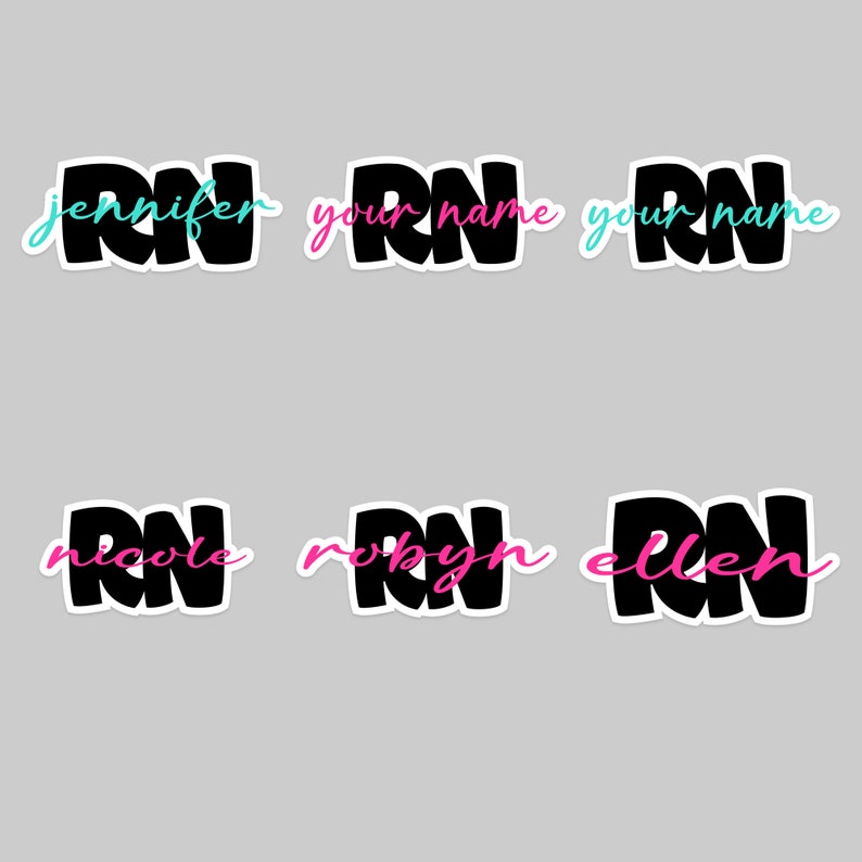 Personalized RN Sticker/registered Nurse Sticker/gift for Nurse/best ...