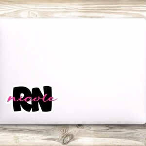 Personalized RN Sticker/registered Nurse Sticker/gift for Nurse/best ...