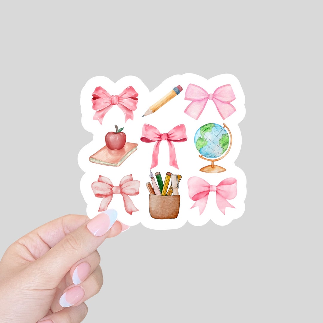 Croquette Teacher Sticker/new Teacher Gift/funny Sticker/pink Bow ...