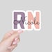 Personalized RN Sticker/registered Nurse Sticker/gift for Nurse/best ...