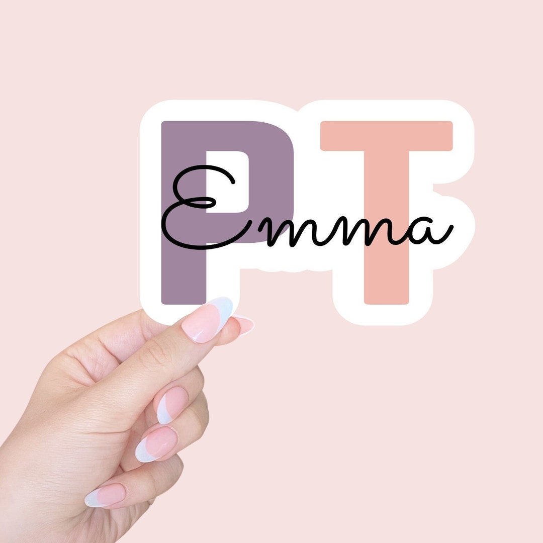 Physical Therapist Sticker, PT Gift, Physical Therapy, Laptop Sticker ...