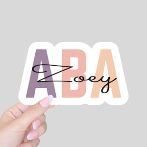 ABA Applied Behavior Analysis Sticker/personalized Sticker/aba Gift/aba ...