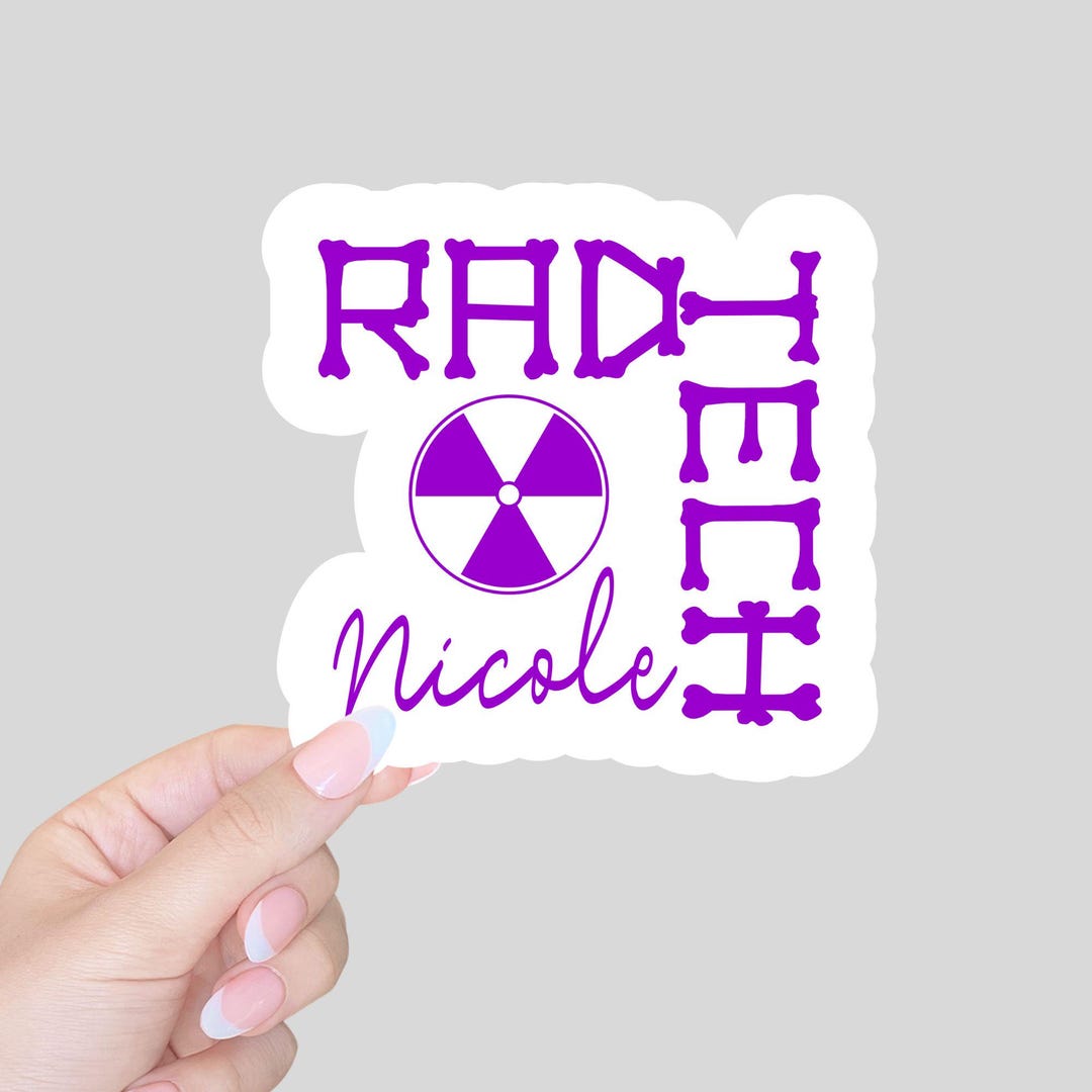 Rad Tech Sticker, Gift for Rad Tech, Custom Sticker, Radiologist Gift ...