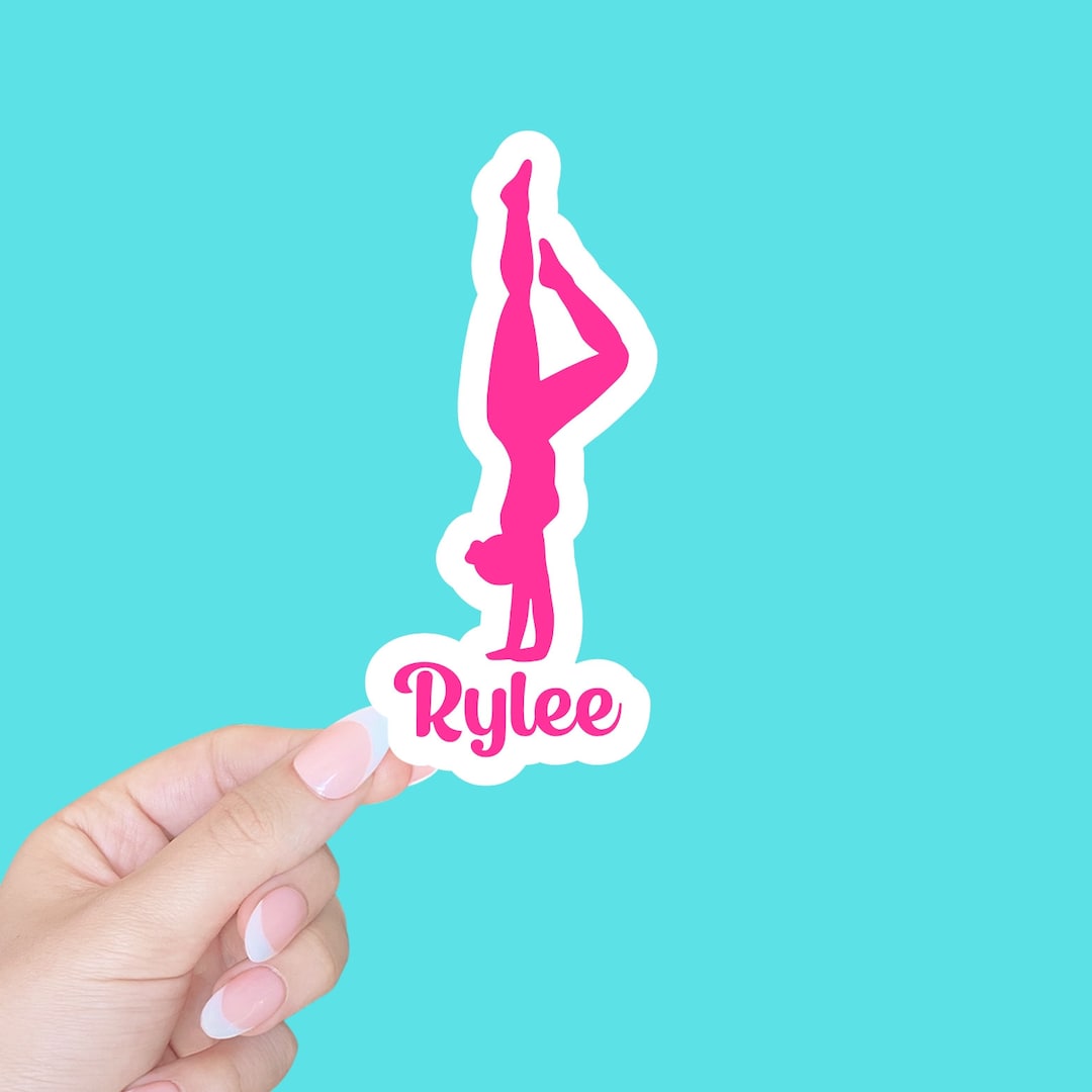 Custom Gymnastics Sticker/gymnastics Gift/handstand Pose/gymnastics ...