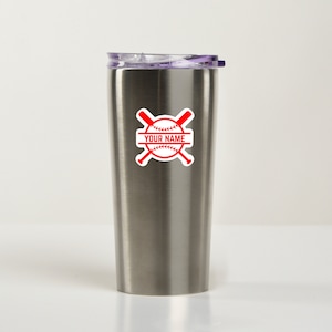 Personalized Baseball Sticker/vinyl Baseball Sticker/dugout Bucket ...