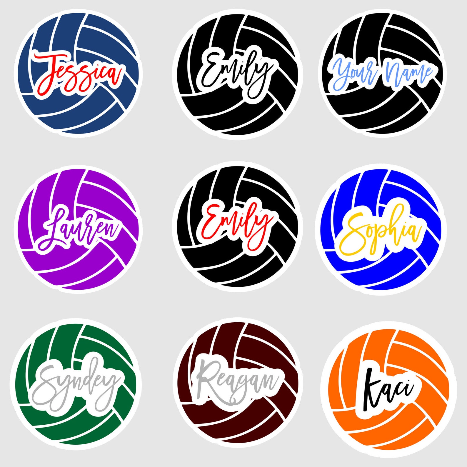 Volleyball Sticker/volleyball Gifts/volleyball Mom/journal Stickers ...