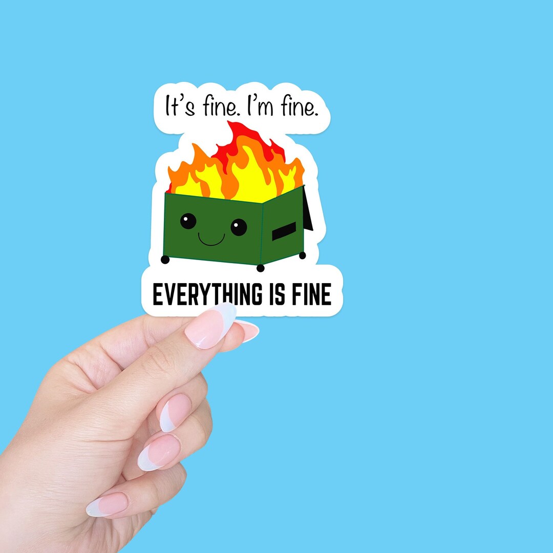 Meme Sticker/anxiety Sticker/mental Health Sticker/water Bottle ...