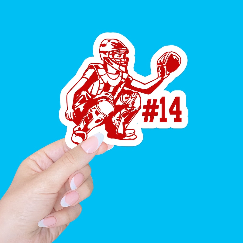 Softball Sticker - Etsy