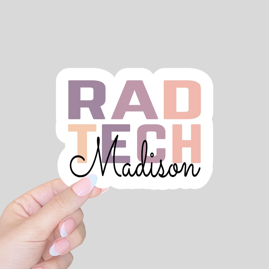 Rad Tech Sticker, Gift for Rad Tech, Custom Sticker, Radiologist Gift ...