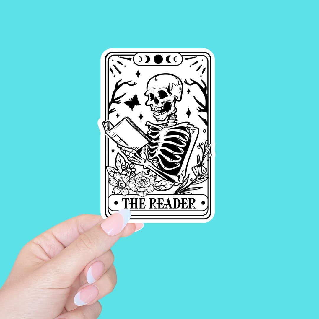 Tarot Card Sticker/reading Sticker/kindle Sticker/book Club Sticker/one ...
