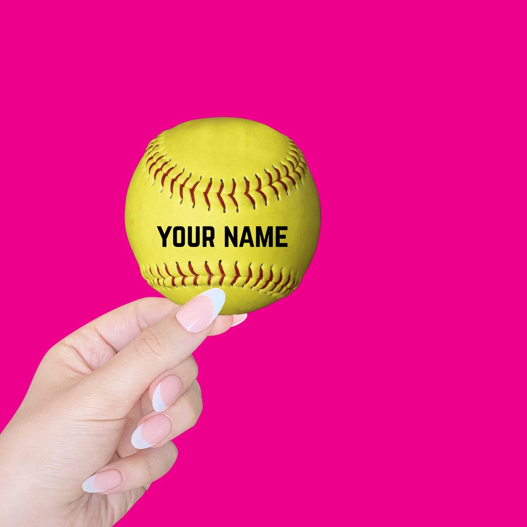 Personalized Softball Sticker/vinyl Softball Sticker/dugout Bucket ...