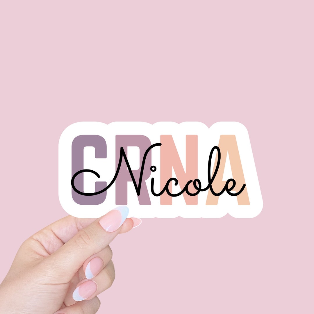 CRNA Anesthesiologists Nurse Sticker/anesthesiology Sticker/custom ...