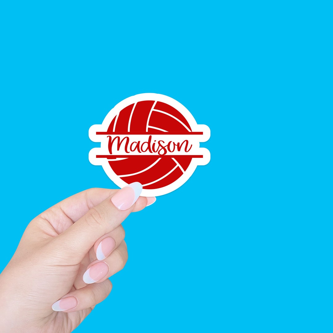 Custom Volleyball Sticker/volleyball Gift/volleyball Mom/water Bottle ...