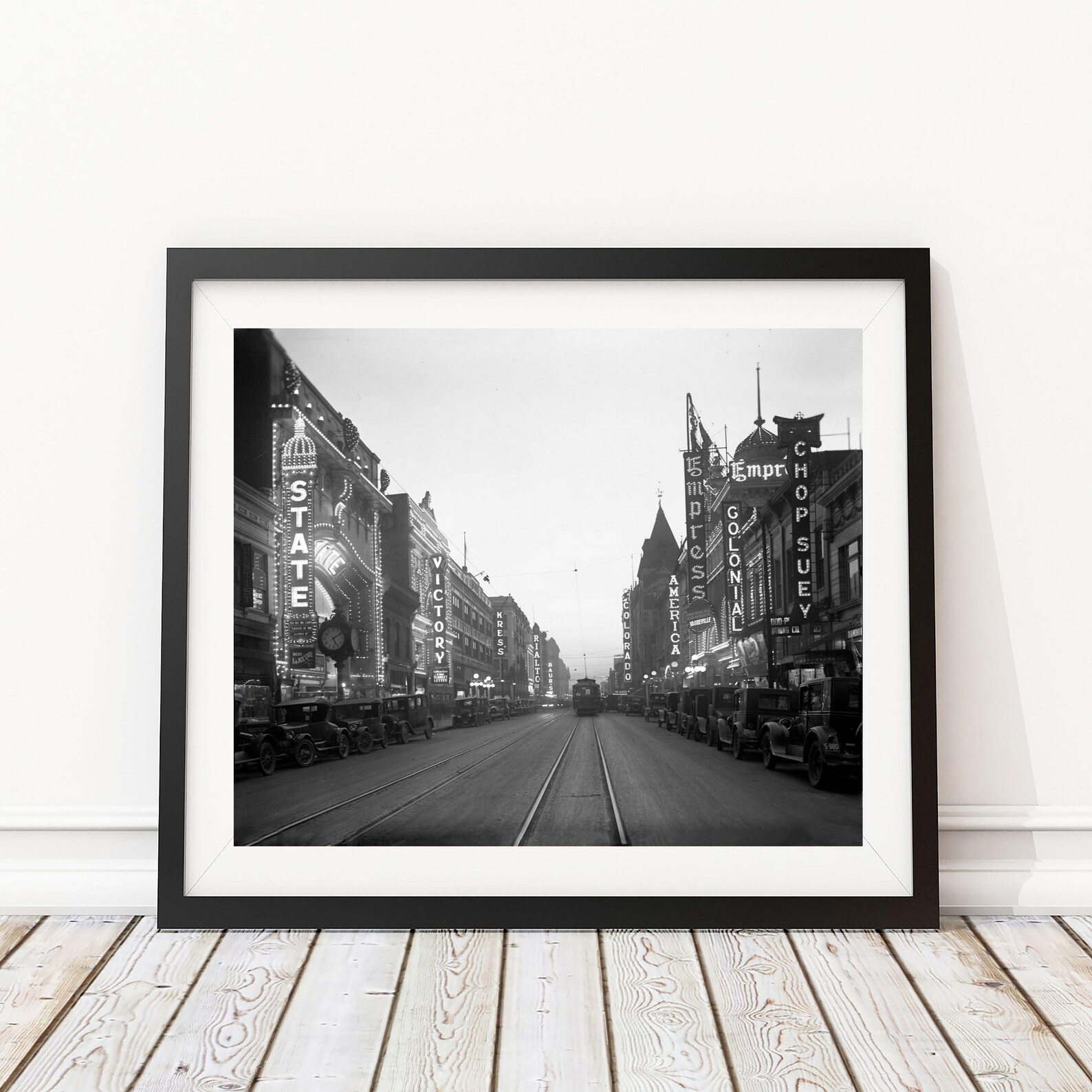 Vintage Photo - 1920's Downtown Denver Colorado Theater District ...