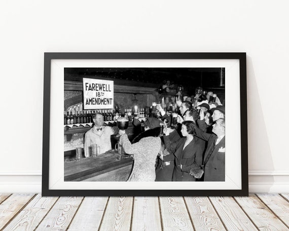 Vintage Photo 1930's Prohibition Farewell 18th Amendment - Etsy