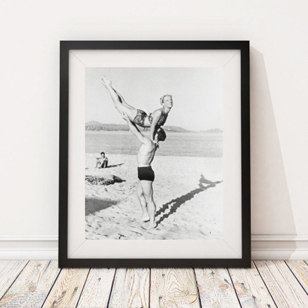 Vintage Photo - 1960's Dancing Acrobats on the Beach Bathing Suit ...