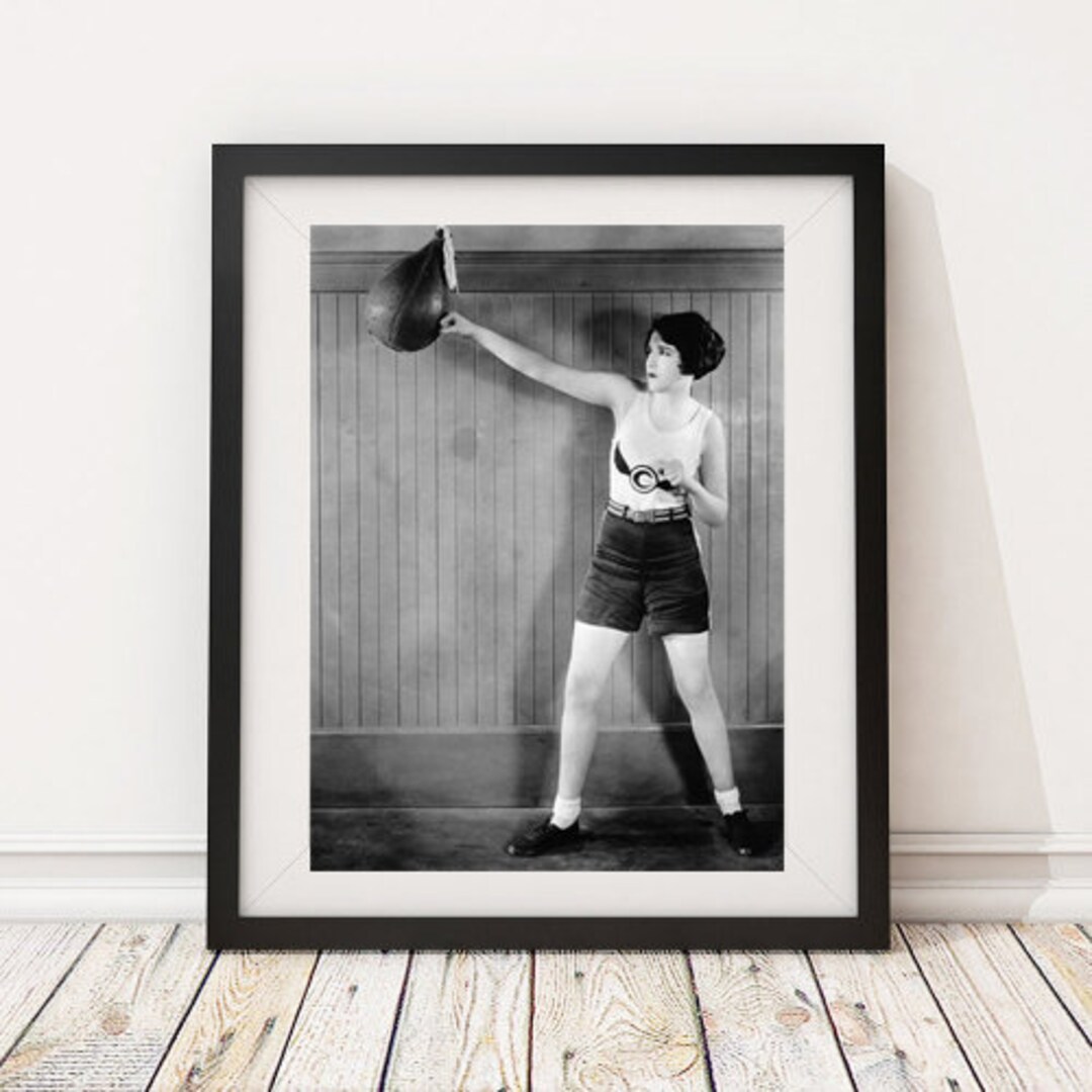 Vintage Photo women 1920's Exercise Fitness Workout Boxing Photography ...