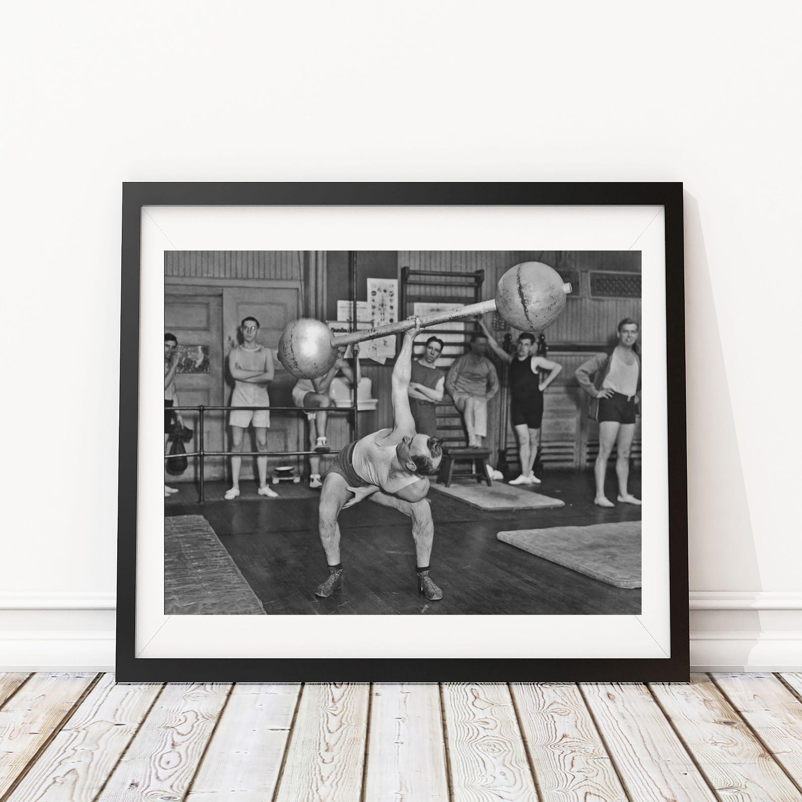 Vintage Photo - 1930's Fitness Men Lifting Barbells Weights ...