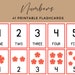 Numbers - 41 Printable Flashcards - Etsy