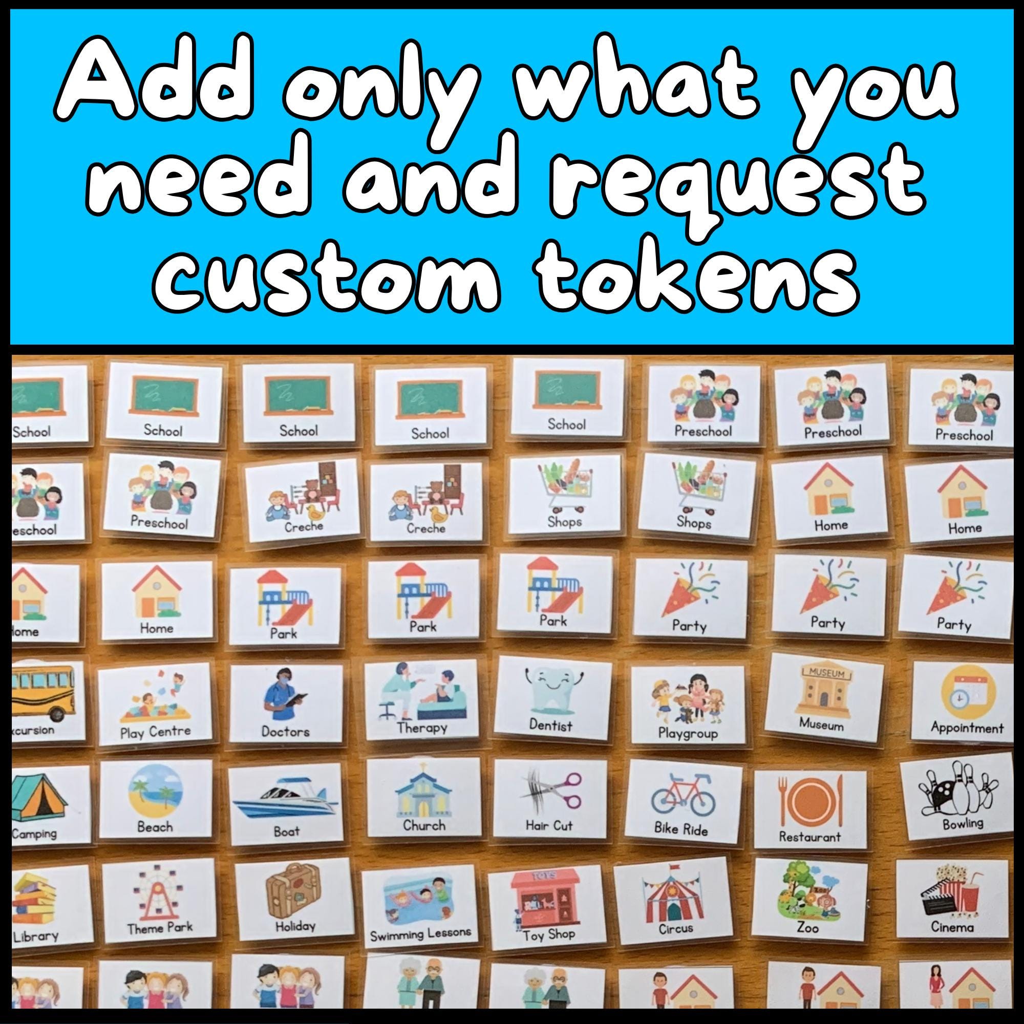Custom Kid's Visual Weekly Planner - Etsy
