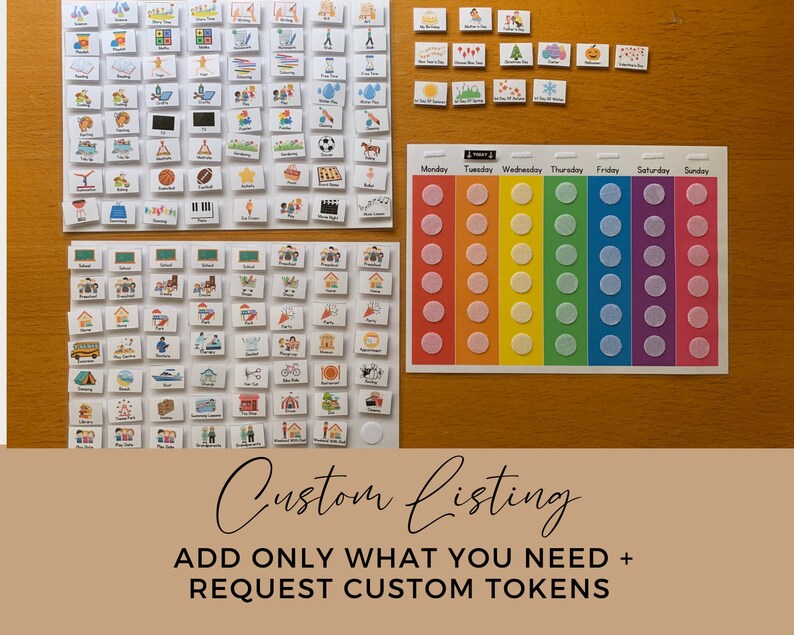 Custom Kid's Visual Weekly Planner - Etsy