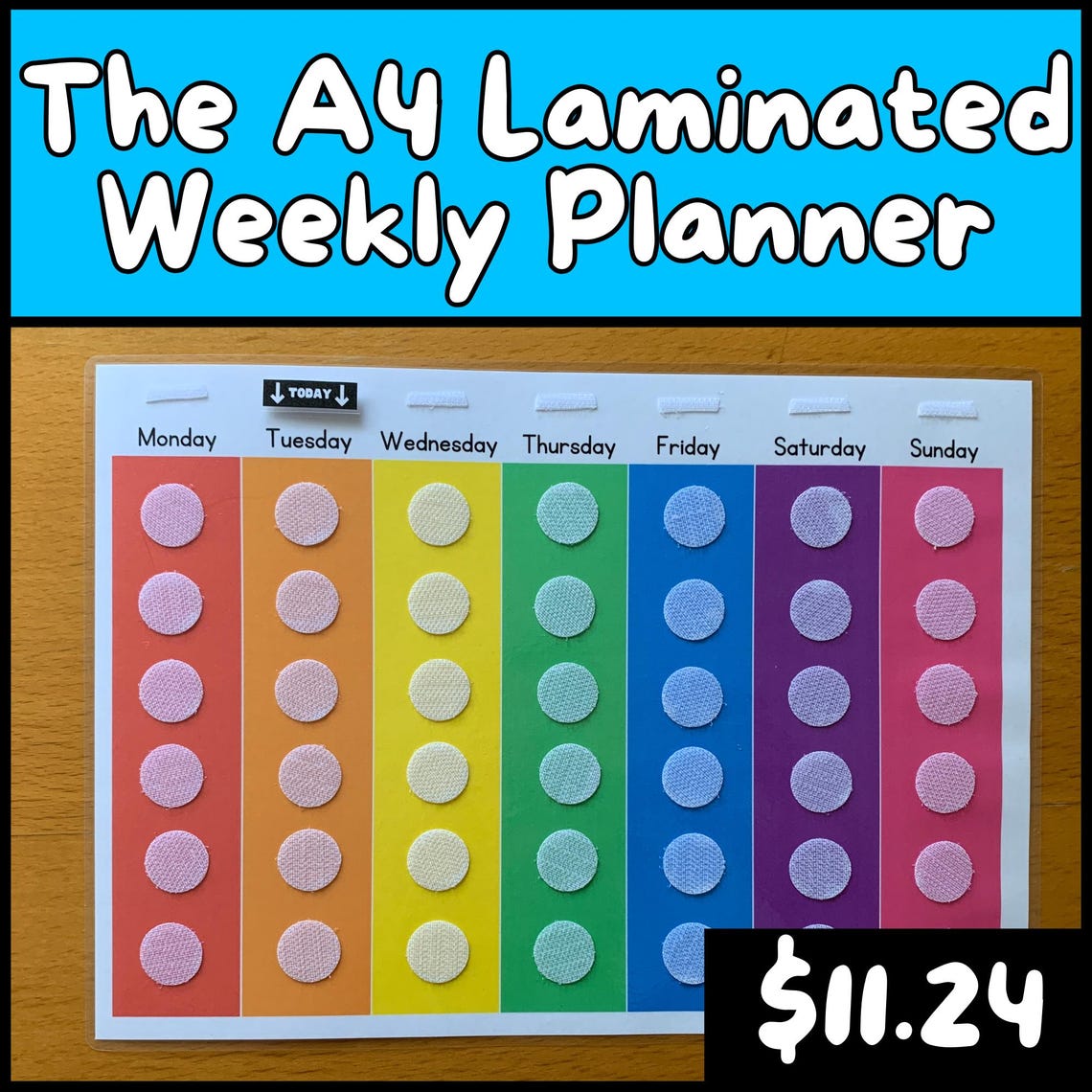 Custom Kid's Visual Weekly Planner - Etsy