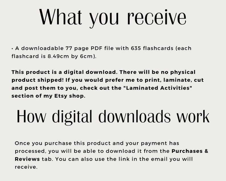 Printable Flashcard BUNDLE - 635 Printable Flashcards - Etsy