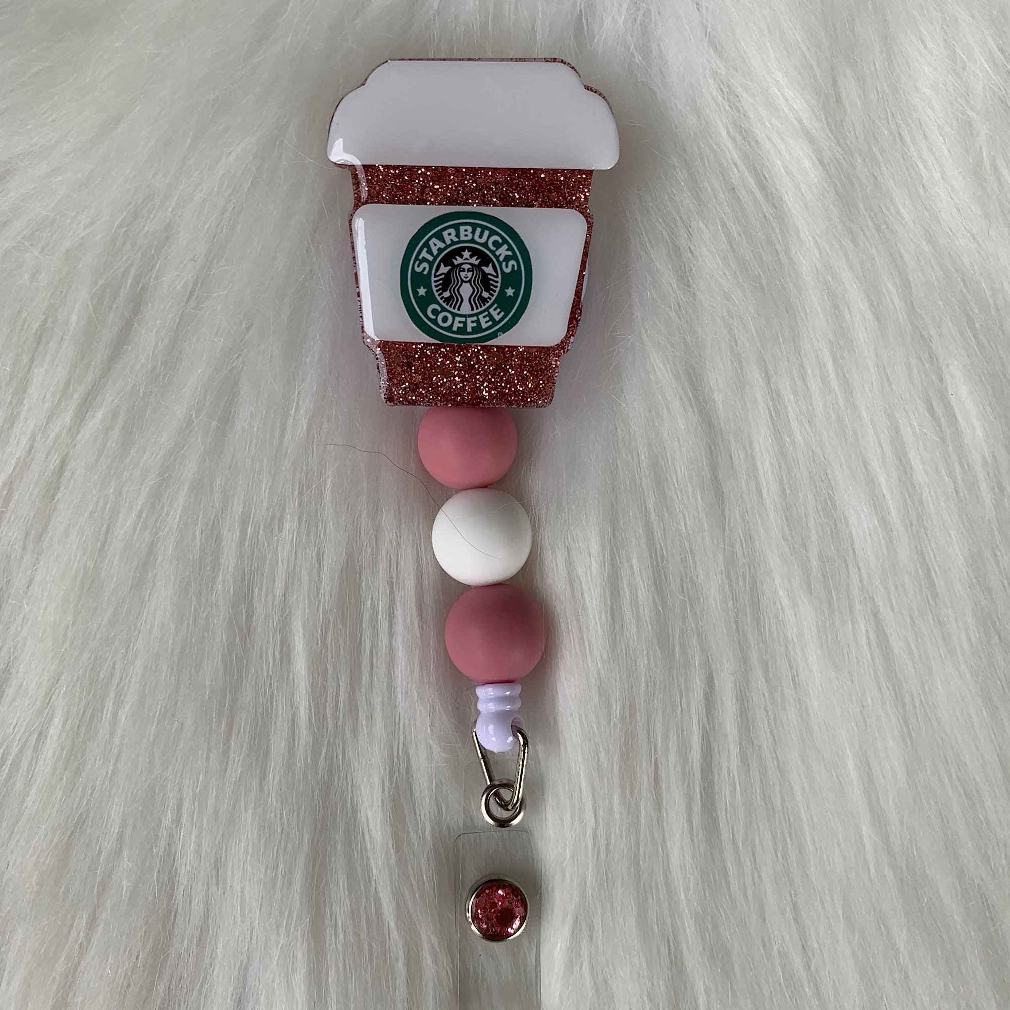 Starbucks Coffee Inspired Badge Reel - Etsy