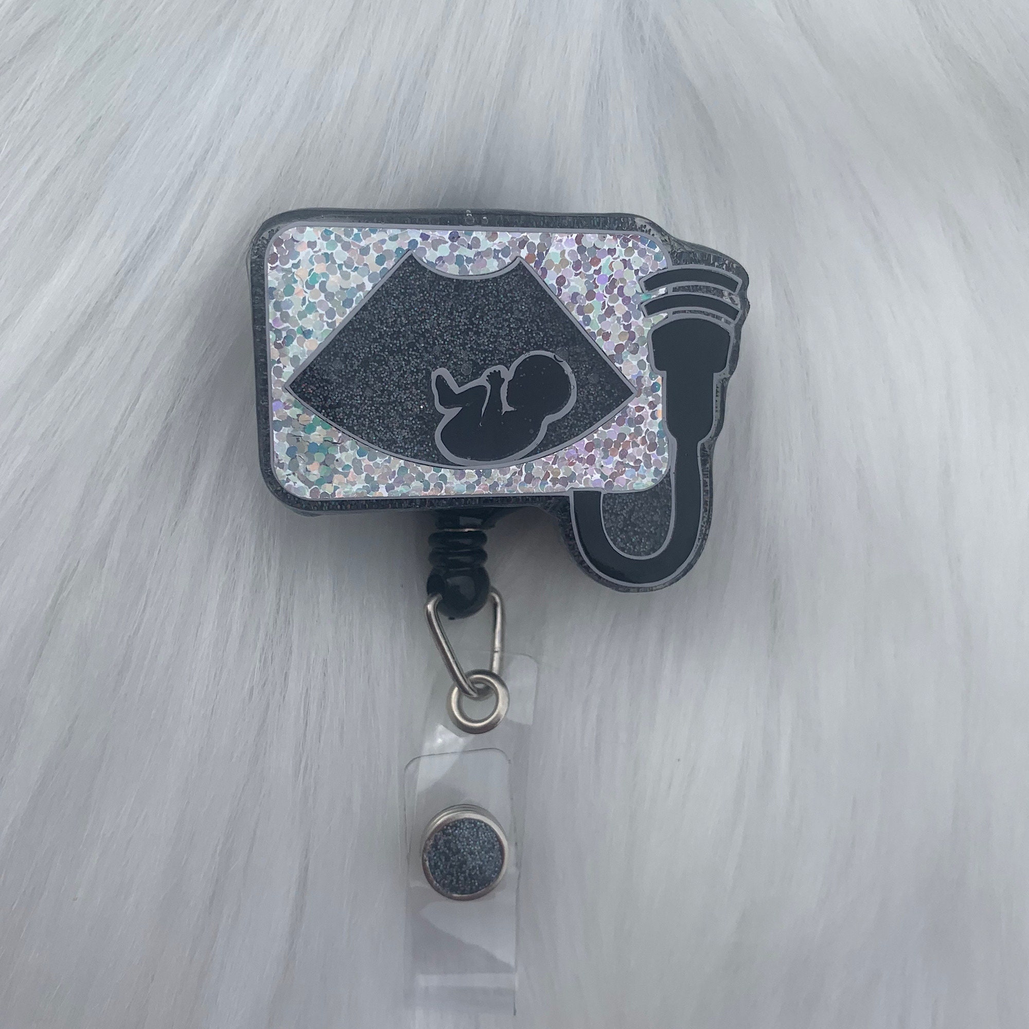 Ultrasound Shaker Badge Reel/ 3D Badge Reel/ Floating Badge Reel - Etsy