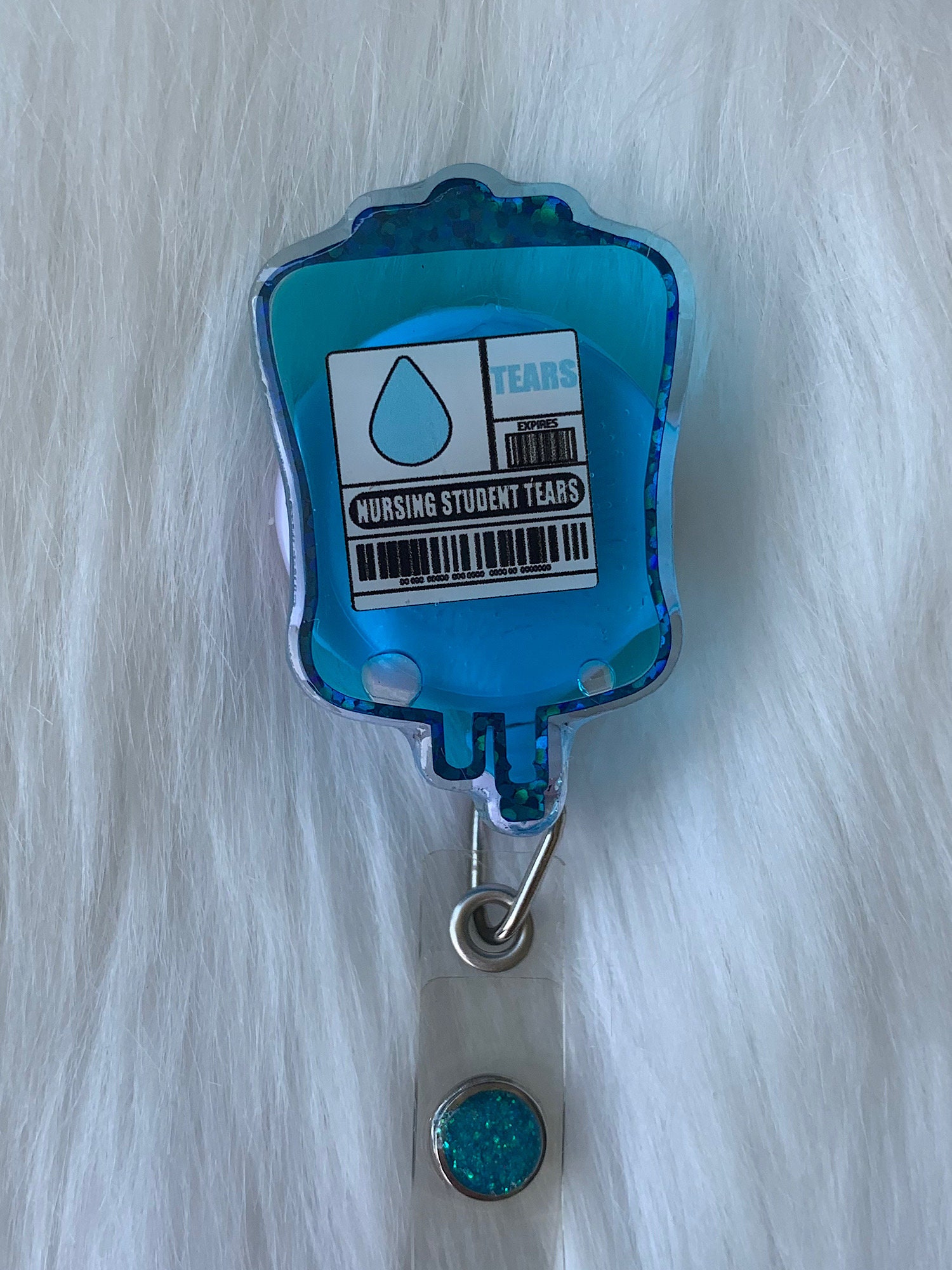 Nursing Student Tears Shaker Badge Reel/ 3D Badge Reel/ Floating Badge ...