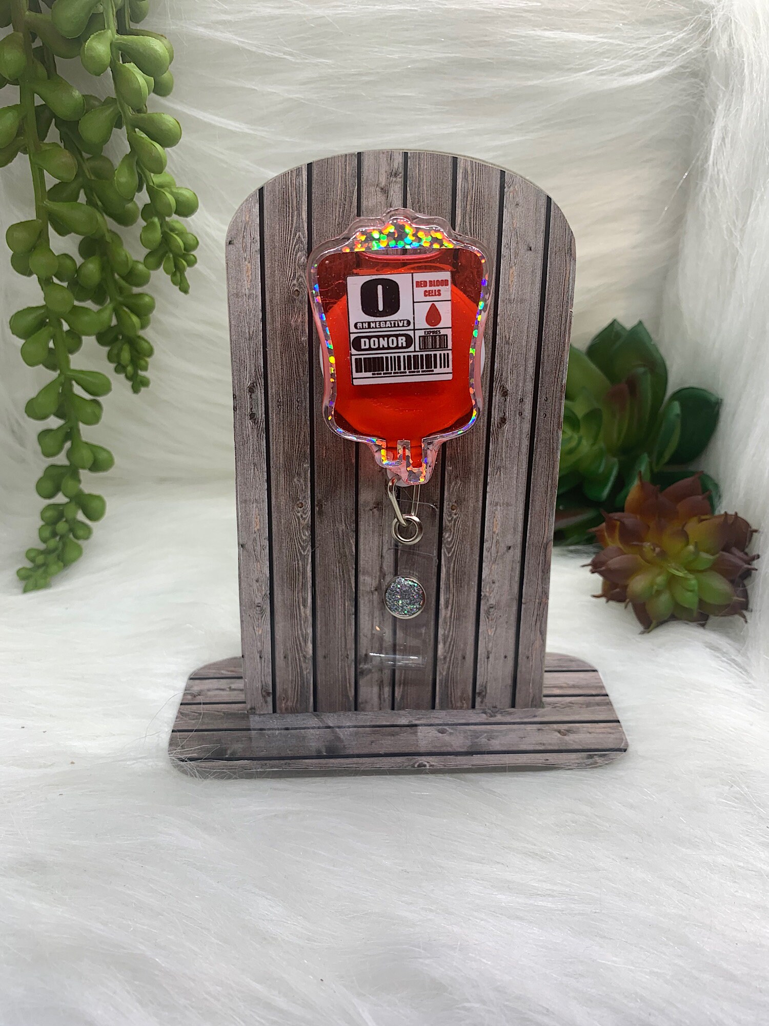 Shaker Blood Bag Badge Reel/ 3D Badge Reel/ Floating Badge Reel - Etsy ...
