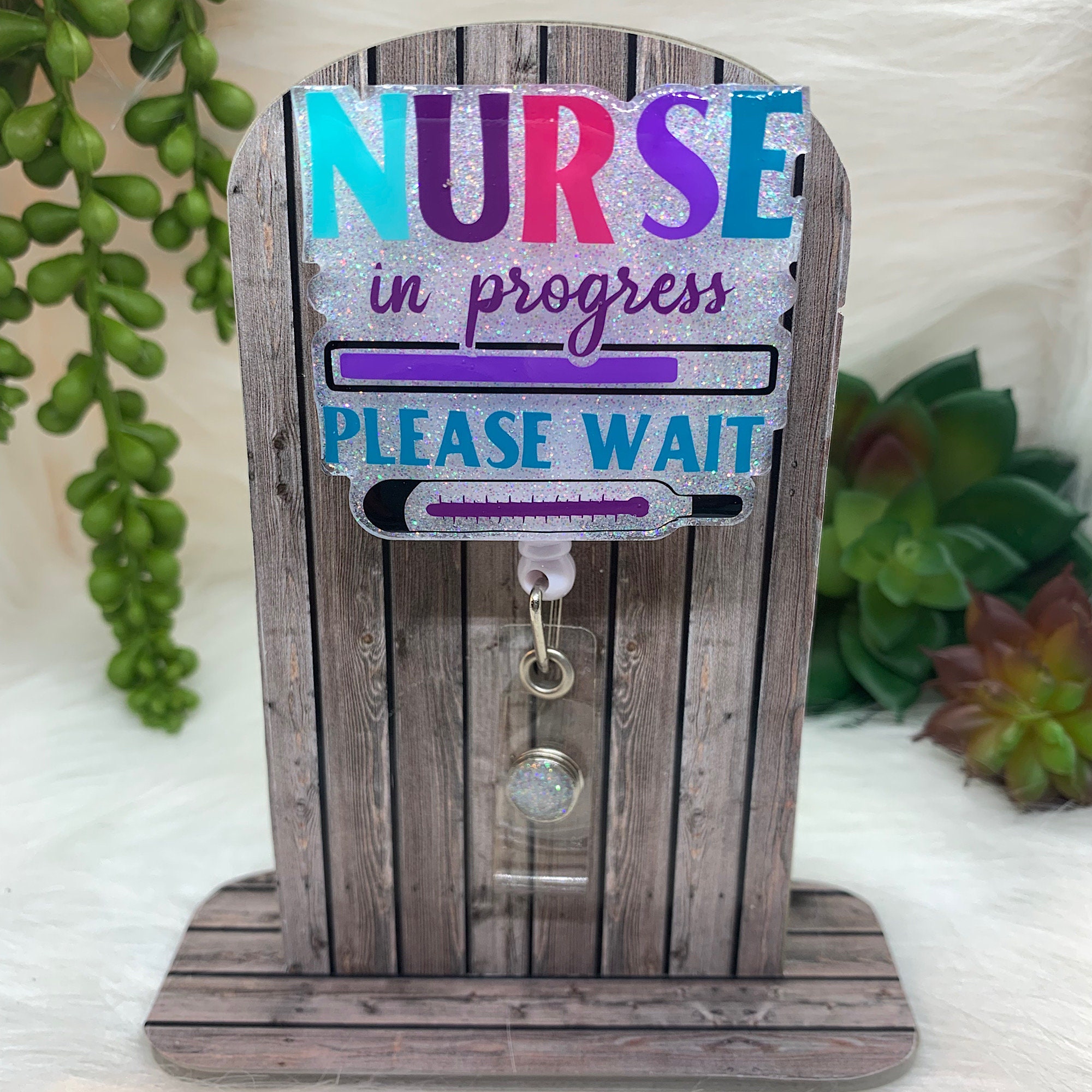 Nurse in Progress Badge Reel| Student Nurse Badge Reel - Etsy